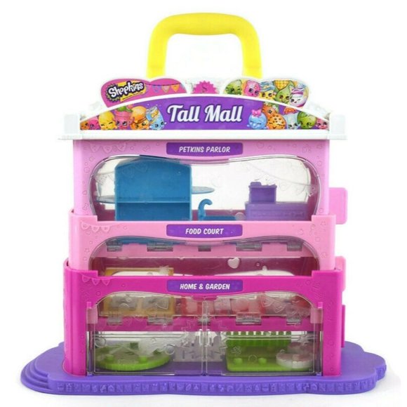 Moose | Toys | Shopkins Carry Along Tall Mall Playset Toy W Handle ...